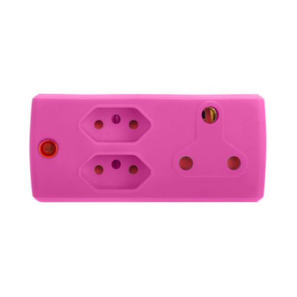 ADAPTOR 1X16A + 2X3PIN PINK ELECTRICMATE – Hinterland