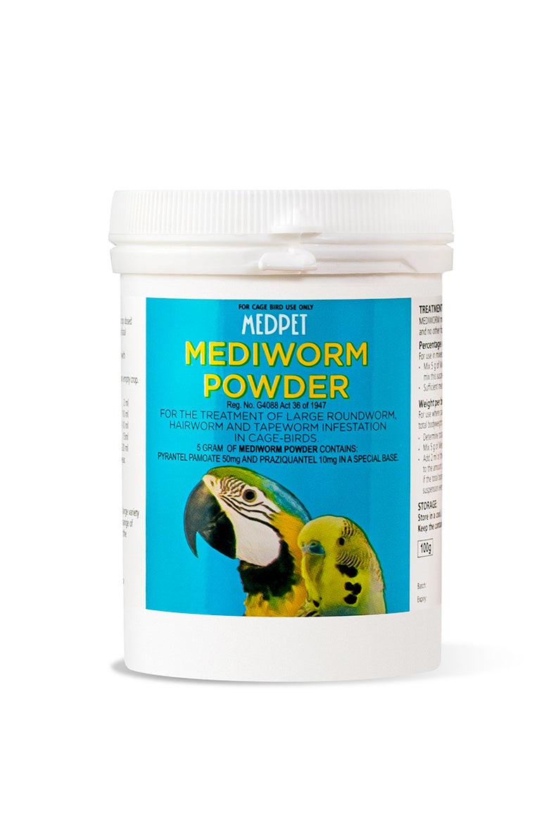 MEDIWORM POWDER 100G MEDPET ANTROVET – Hinterland