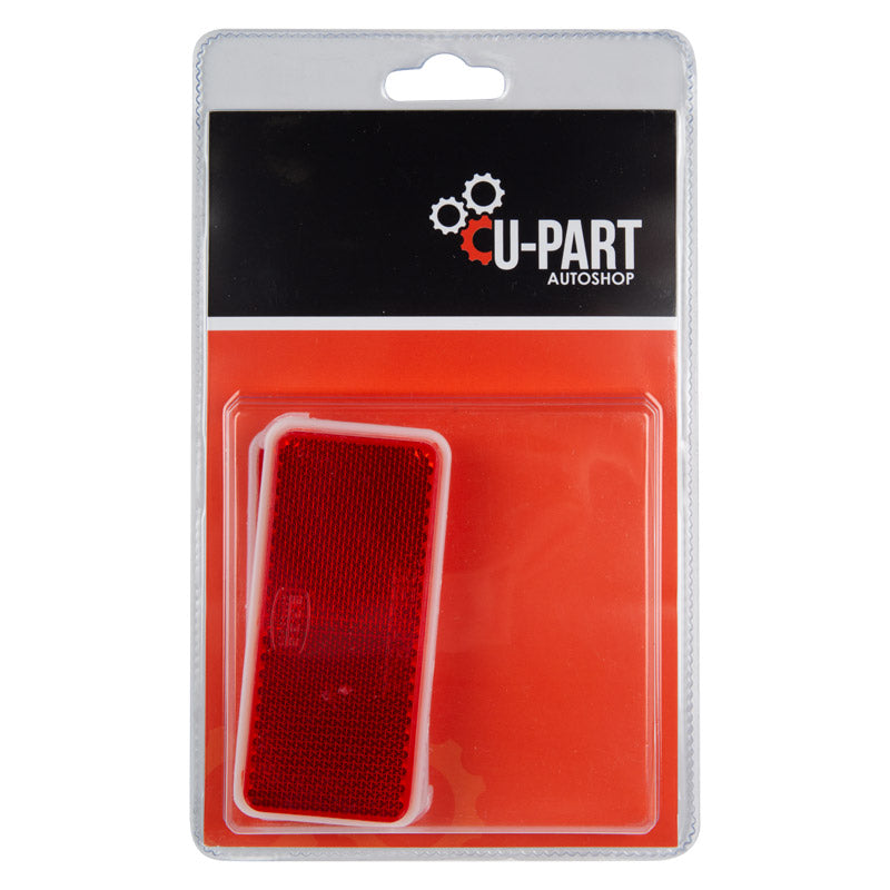 REFLECTOR STICK-ON AUTO RED 90MMX2 – Hinterland