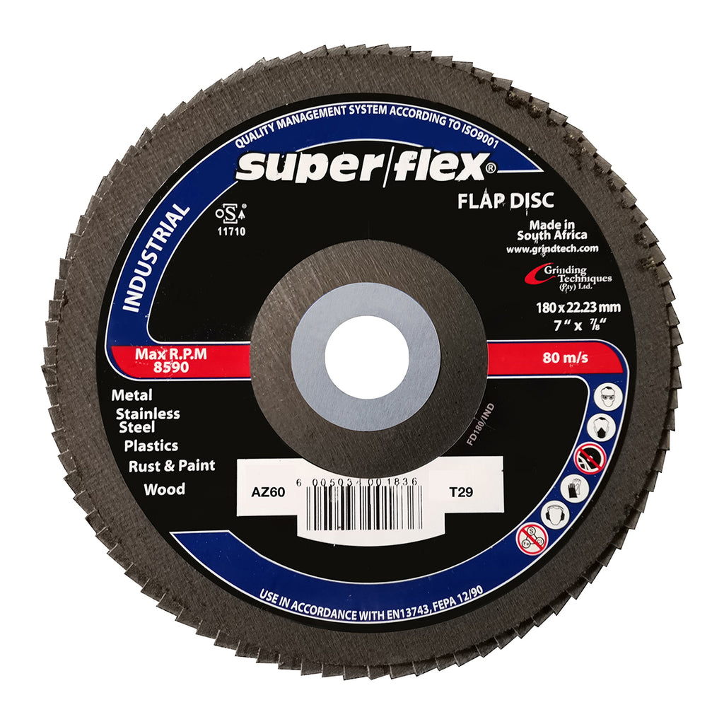FLAP DISC SANFLEX 180MMX60GR SUPER FLEX – Hinterland