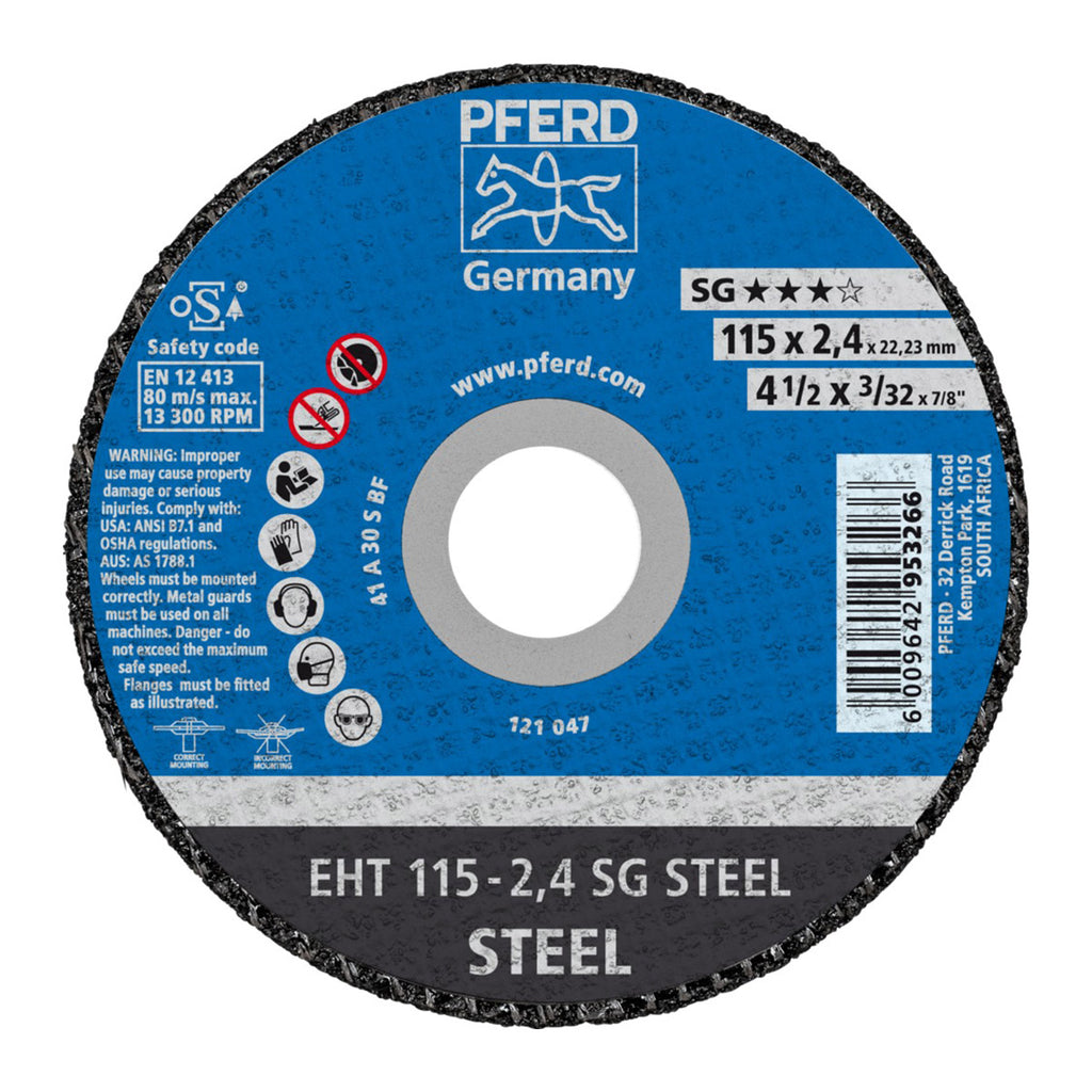 CUTTING DISC STEEL SG 115MM PFERD – Hinterland