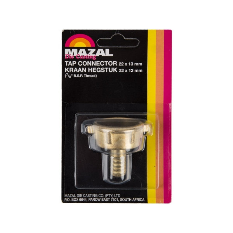 CONNECTOR TAP BRASS 13MM MAZAL – Hinterland