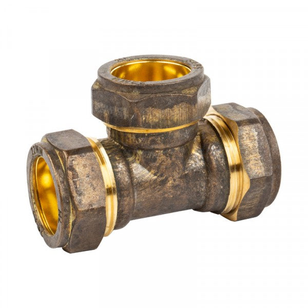COMPRESSION BRASS TEE CXCXC 22MM – Hinterland