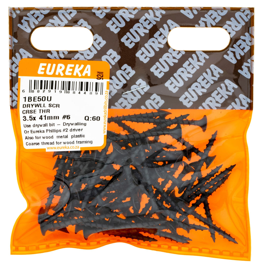DRYWALL SCREWS COARSE THREAD 3.5X41MM 6 Q60 EUREKA – Hinterland