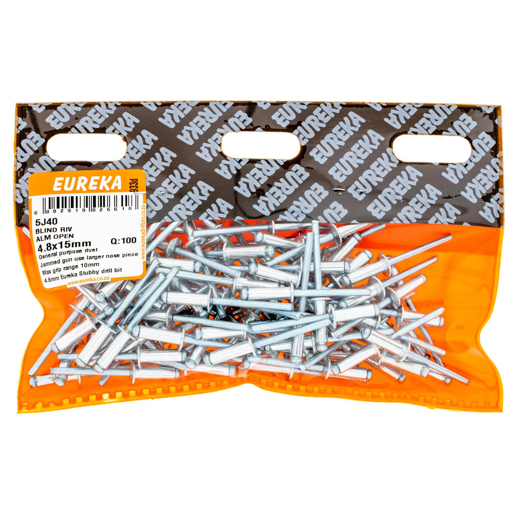 BLIND RIV ALM OPEN 4.8X15MM Q:100 EUREKA – Hinterland