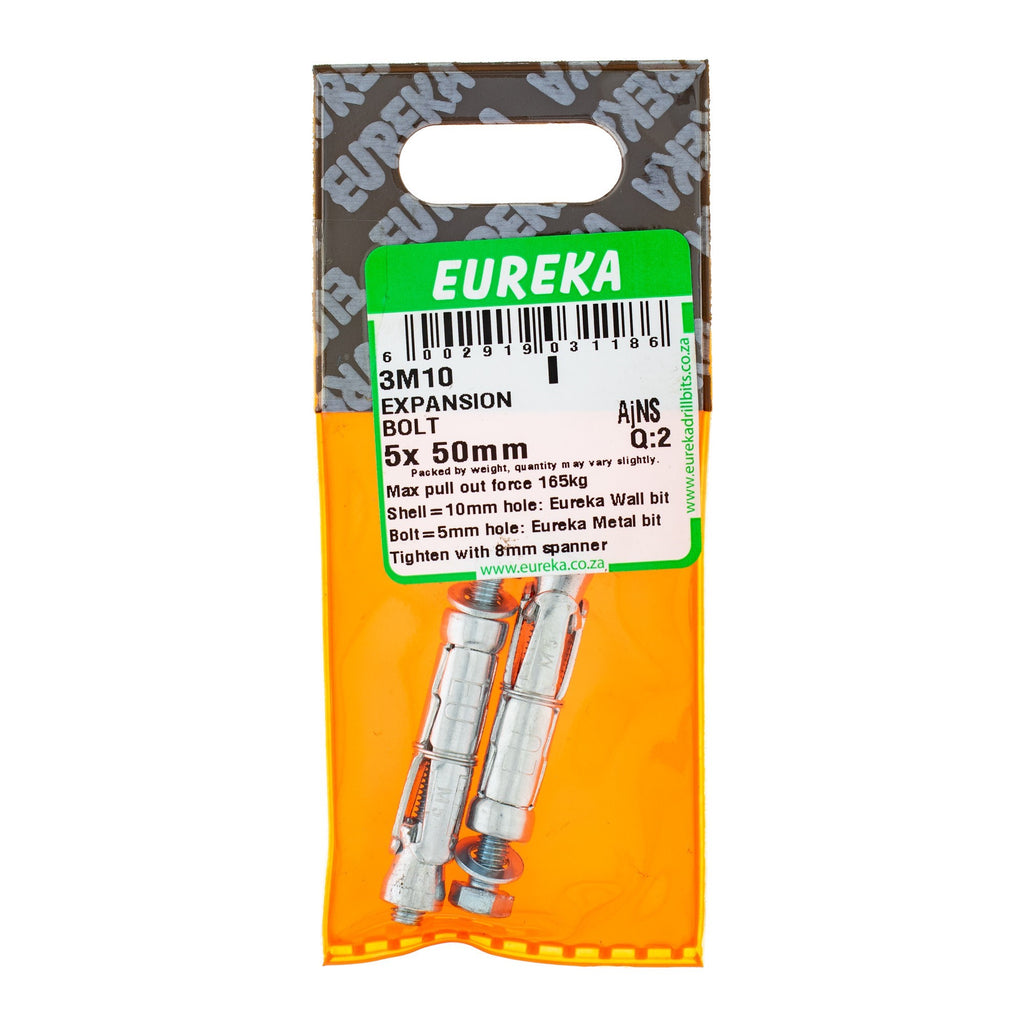 EXPANSION BOLT 10MM 5X50MM Q:2 EUREKA – Hinterland