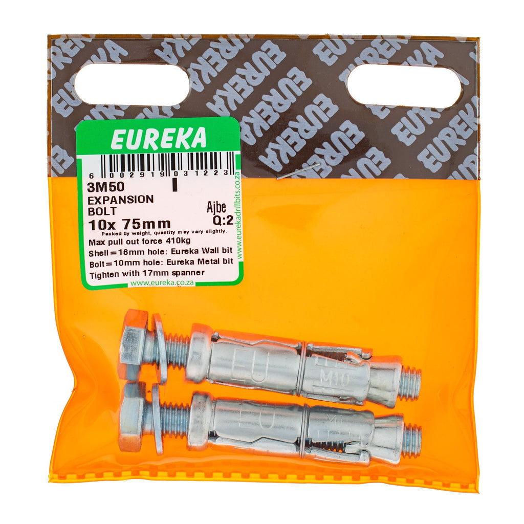 EXPANSION BOLT 16MM 10X75MM Q:2 EUREKA – Hinterland