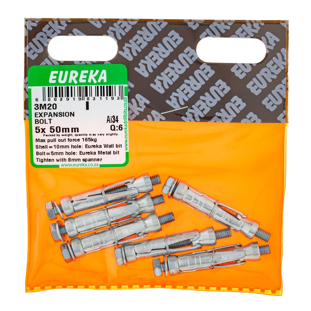 EXPANSION BOLT 10MM 5X50MM Q:6 EUREKA – Hinterland