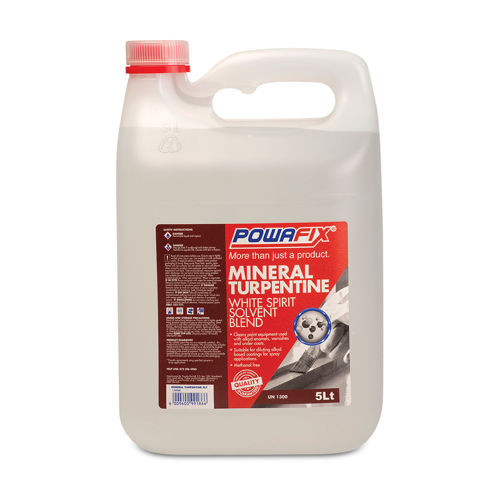 TERPENTINE MINERAL 5L POWAFIX – Hinterland