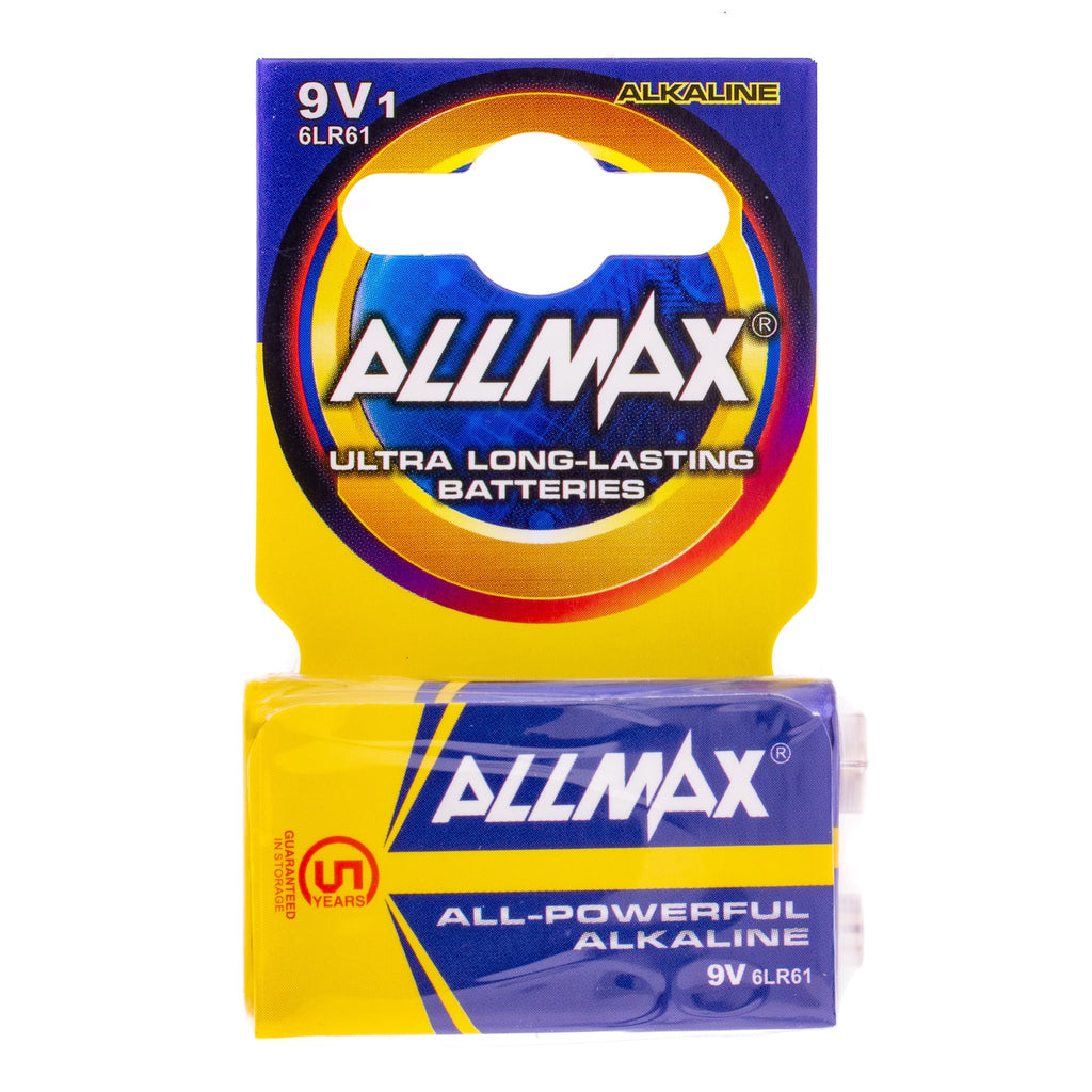 BATTERY 9V 1 PACK SUPER ALKALINE GOLD – Hinterland