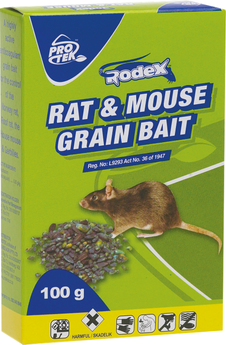 PROTEK RODEX RAT & MOUSE GRAIN BAIT 100G – Hinterland