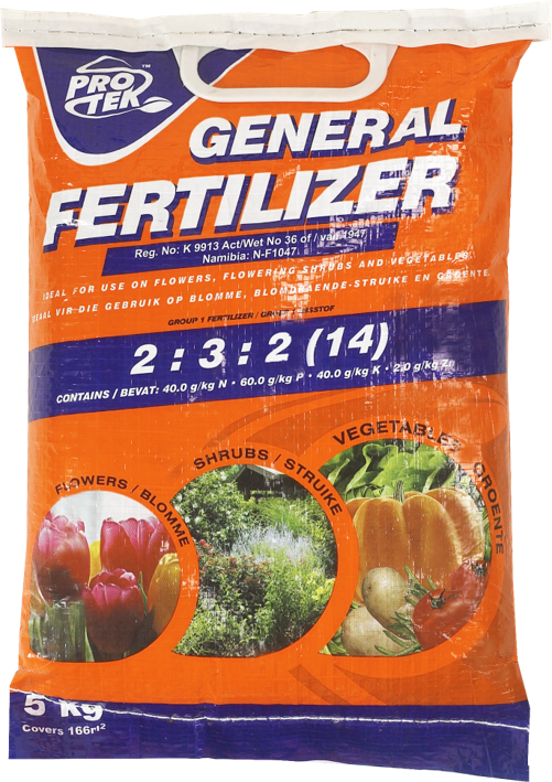Protek fertilizer General 2:3:2 5Kg – Hinterland