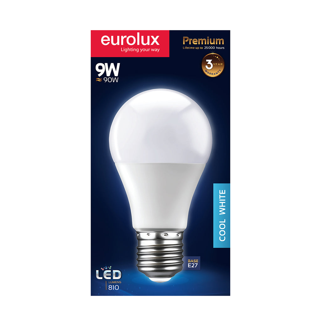 EUROLUX LED 9W A60 E27 CW – Hinterland