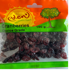 CRANBERRIES 100G EDEN – Hinterland