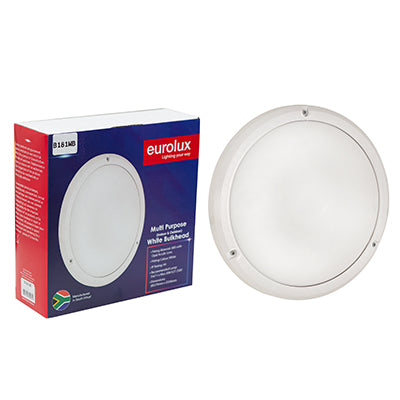 BULKHEAD 15W 270MM ROUND ABS WHT EUROLUX – Hinterland