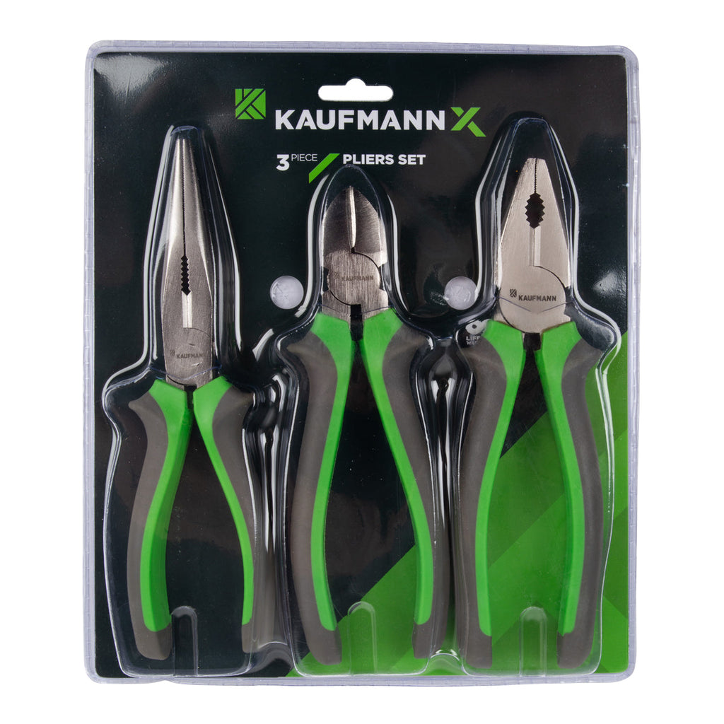 KAUFMANN X PLIERS 3 PIECE SET SOFT HANDLE – Hinterland