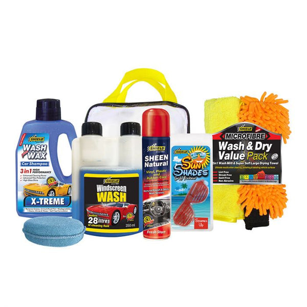 CAR WASH N SHINE KIT 6 PIECE SHIELD Hinterland