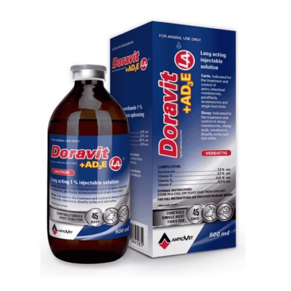 INJ DORAVIT PLUS AD3E LA 500ML ANTROVET – Hinterland