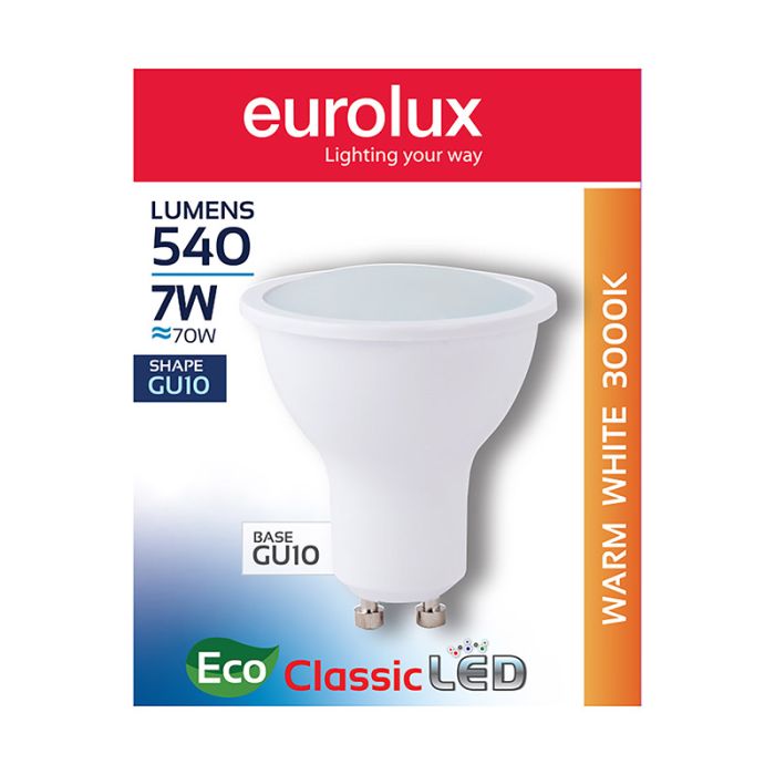 EUROLUX LAMP LED GU10 C 7W 540L WW – Hinterland